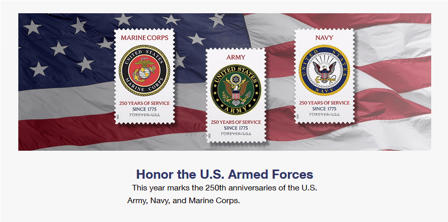 U.S. Marine Corps Celebrating 250 Years of Service Forever Postage ...