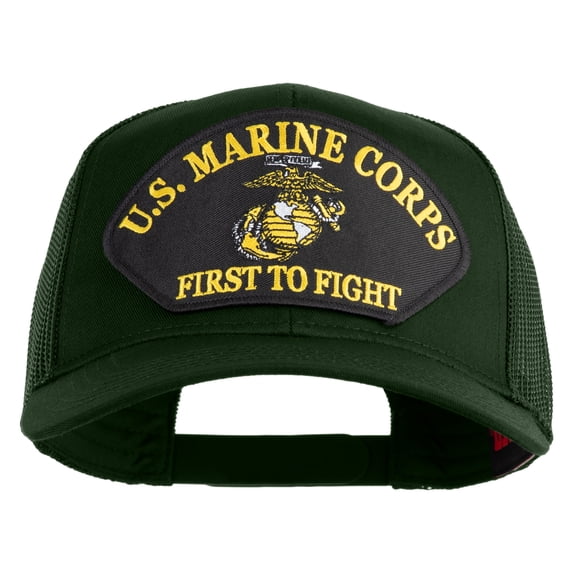 U.S. Marine Corps First to Fight Patched Solid Cotton Twill Mesh ...