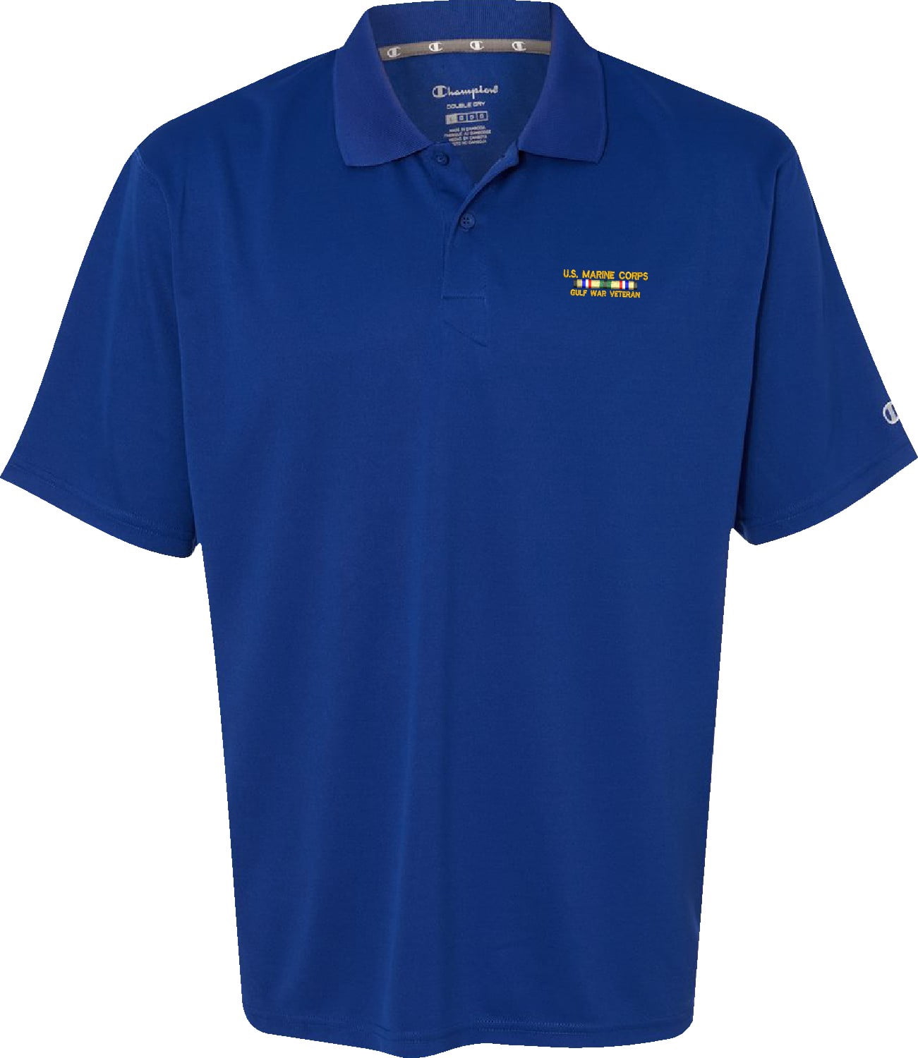 U.S. Marine Corps Gulf War Large Royal Blue Moisture Wicking Polo ...