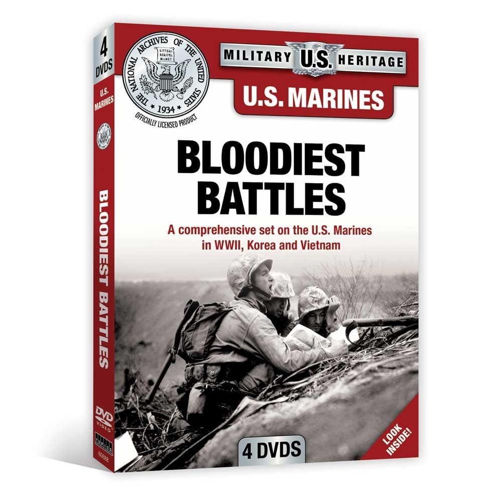 U.S. Marines: Bloodiest Battles 4-Disc DVD - Walmart.com