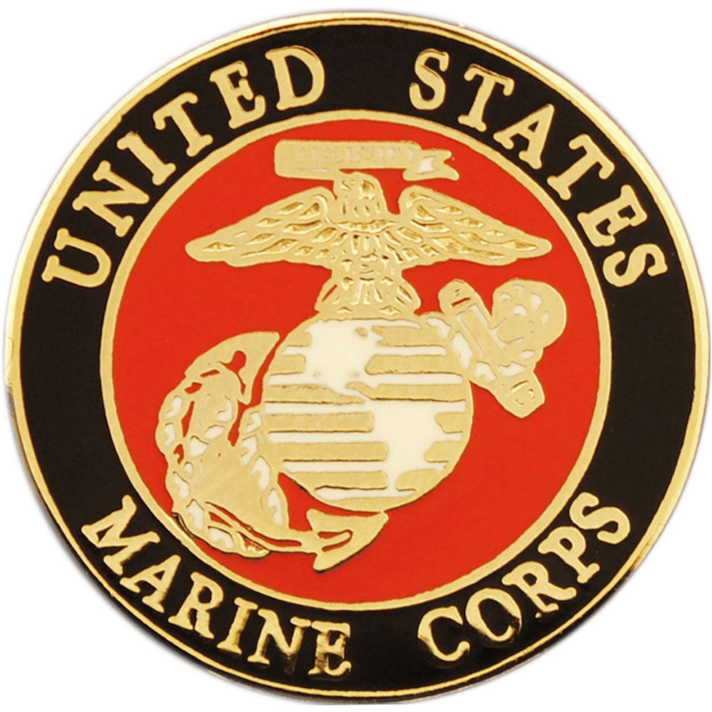 U.S. Marines Corps Logo Lapel Pin - Officially Licensed, Patriotic ...
