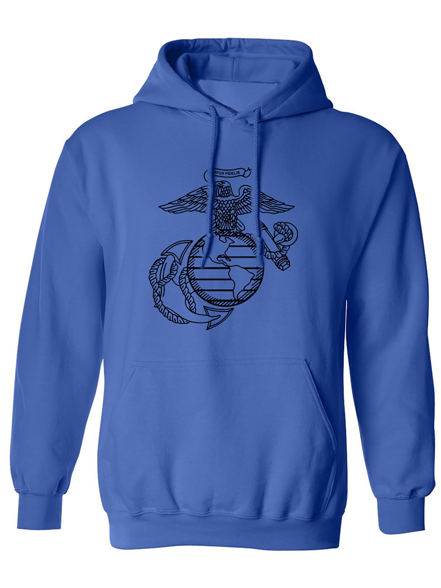 U.S. Marines "Eagle, Globe and Anchor" Adult Hooded Sweatshirt ...