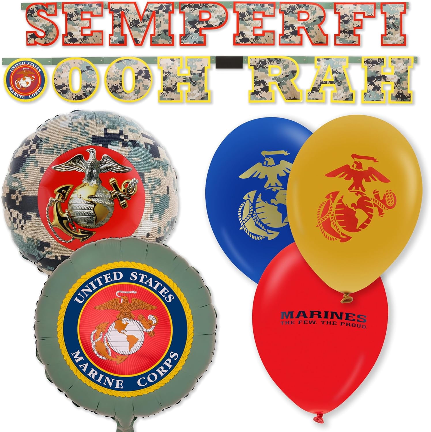 U.S. Marines Party Decorations! Deluxe Bundle includes a Semper Fi ...