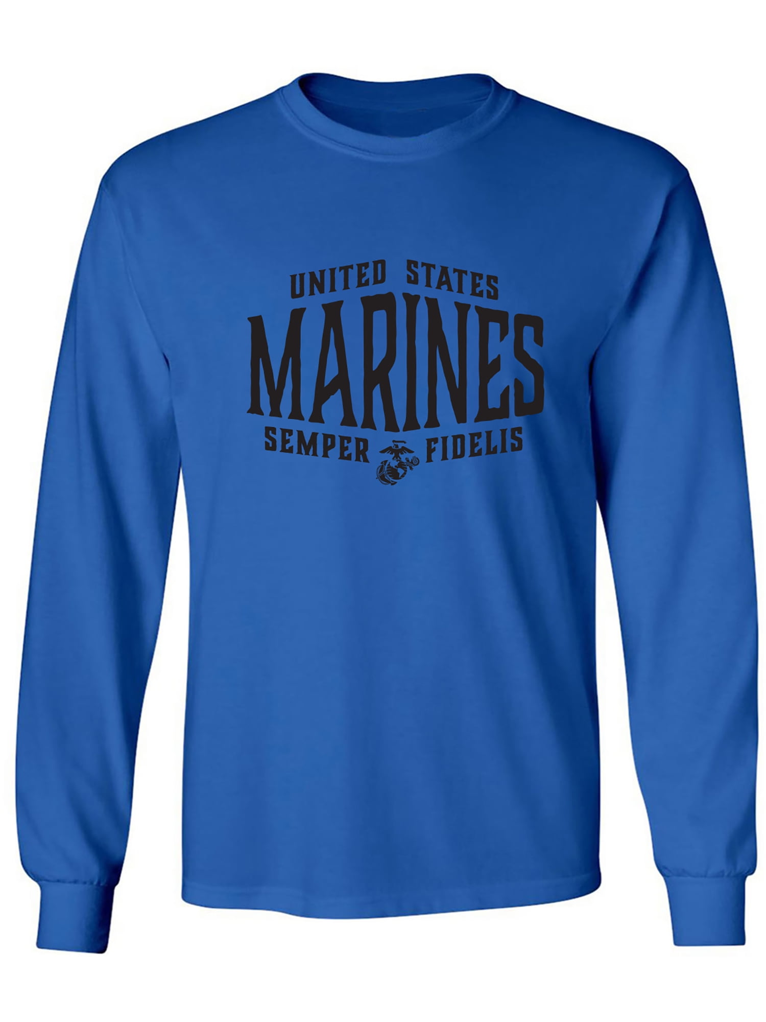 U.S. Marines Semper Fidelis Adult Long Sleeve T-shirt - Walmart.com