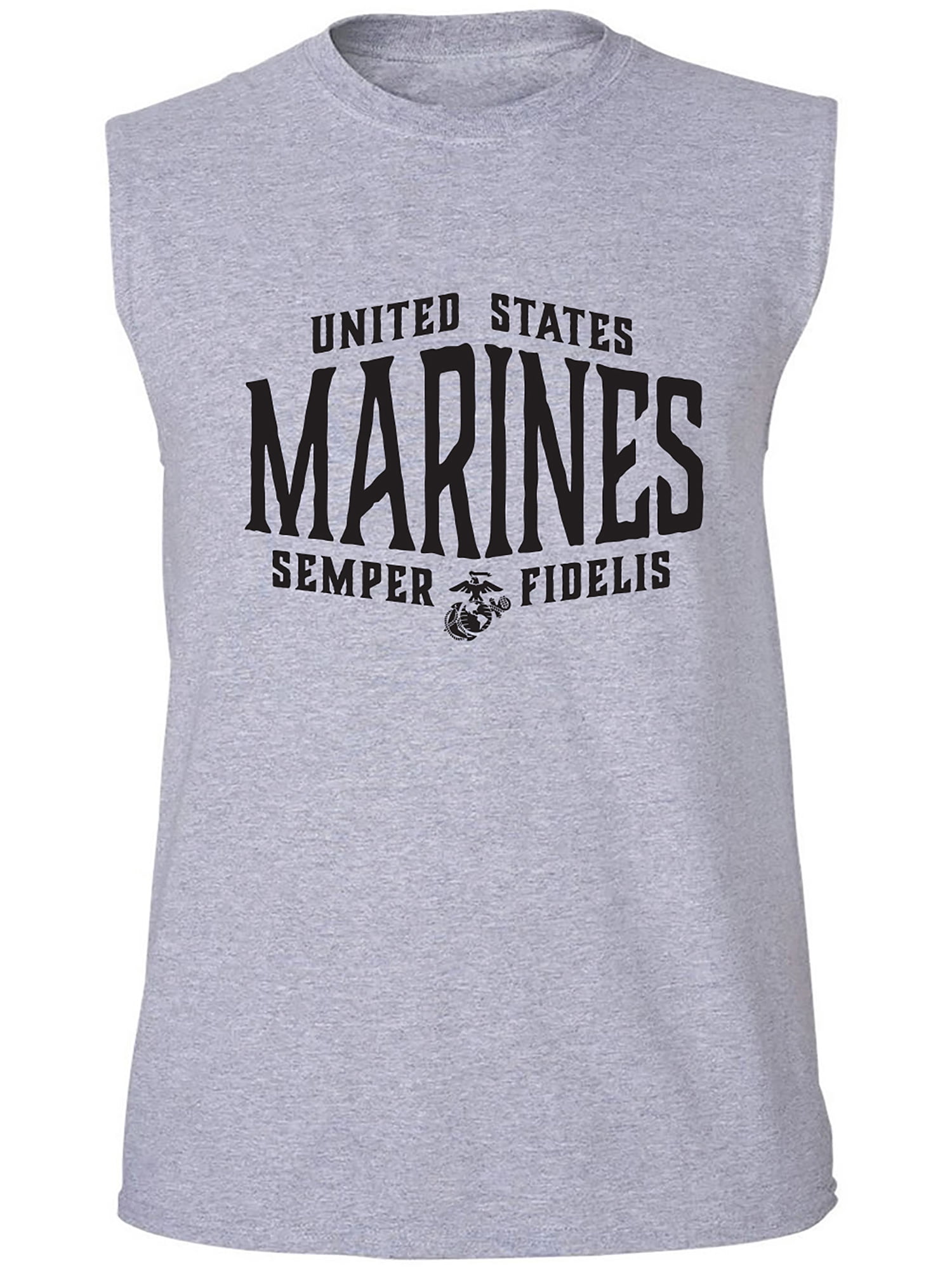 U.S. Marines Semper Fidelis Adult Sleeveless Tee - Walmart.com