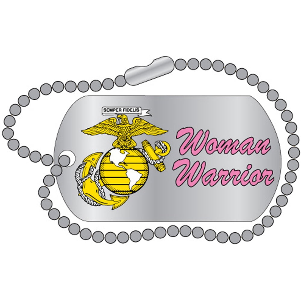 U.S. Marines, Woman Warrior Dog Tag - Officially Licensed Original ...