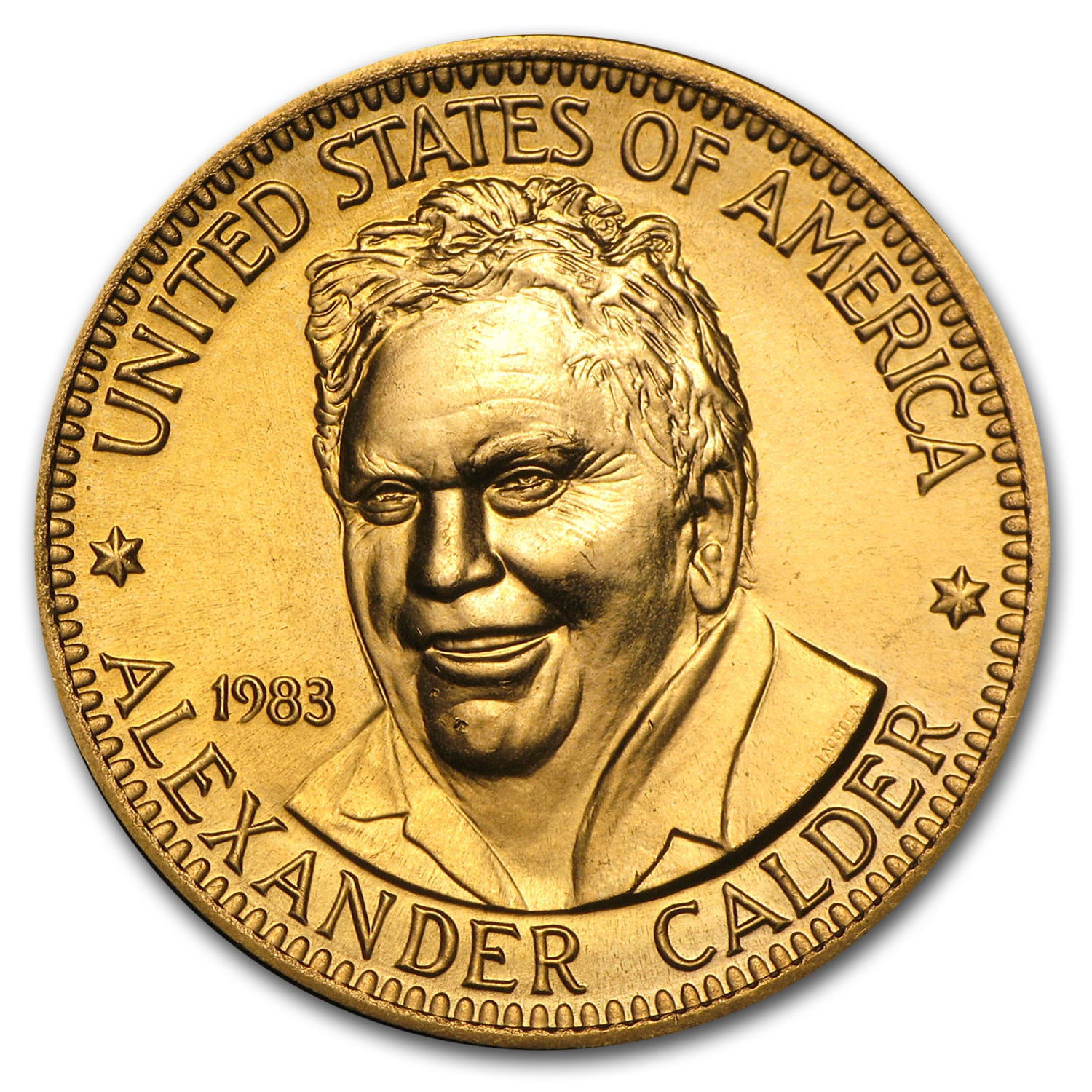 U.S. Mint 1/2 oz Gold Commemorative Arts Medal Alexander Calder ...