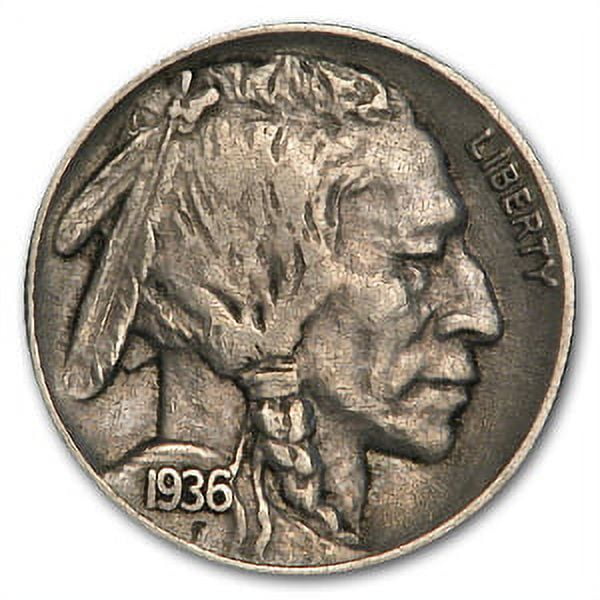 U.S. Mint 1936 Buffalo Nickel Bullion Coin, XF, James Earle Fraser ...