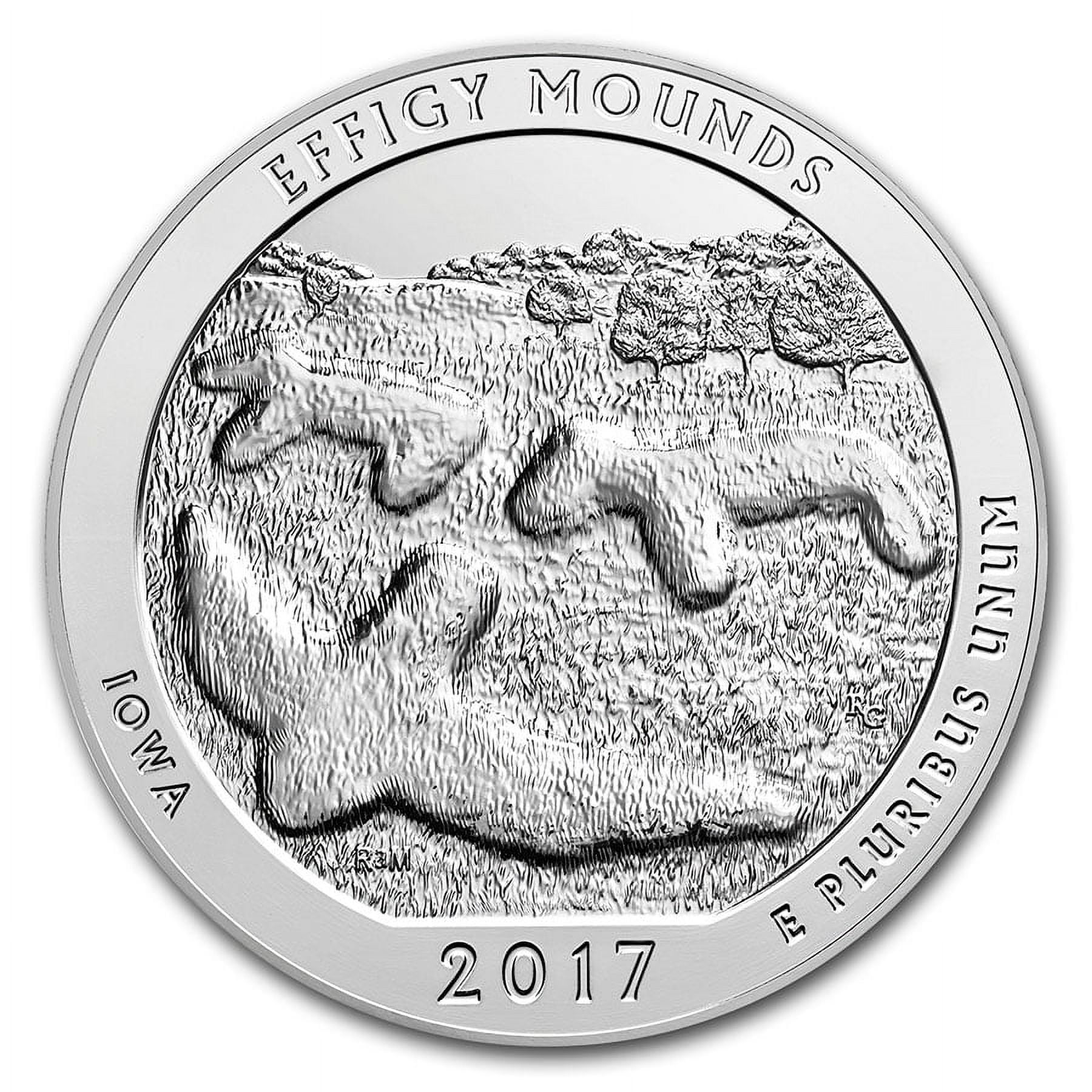 U.S. Mint 2017-P Effigy Mounds National Monument Quarter, John Flanagan ...