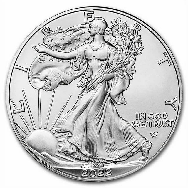 U.S. Mint 2022 Silver American Eagle Coin, 1 Troy Oz, .999 Pure Bullion - Walmart.com