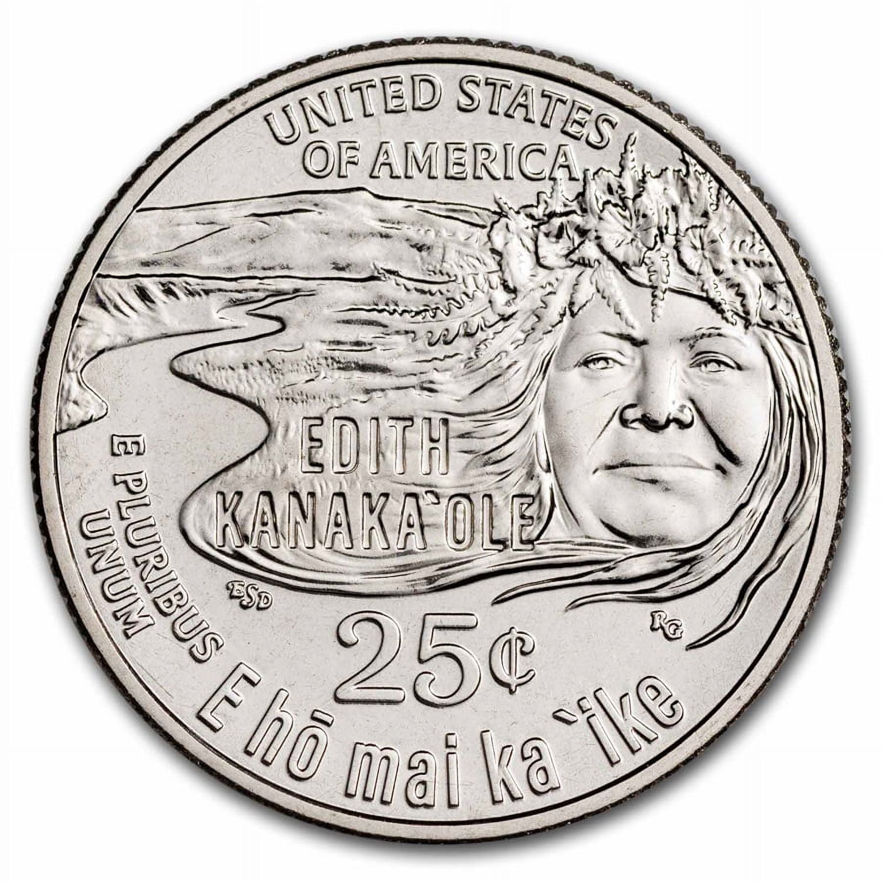 U.S. Mint 2023-S Edith Kanaka'ole American Women Quarter BU Coin ...