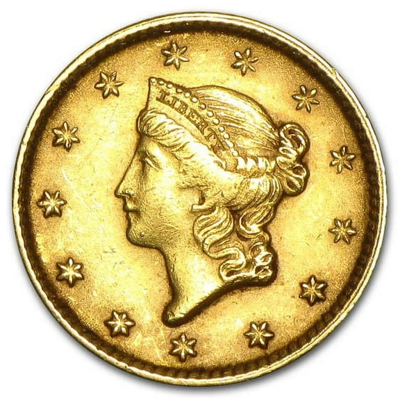 American Liberty Head Gold $1 Coin Type 1 AU (Random Year) - Walmart.com