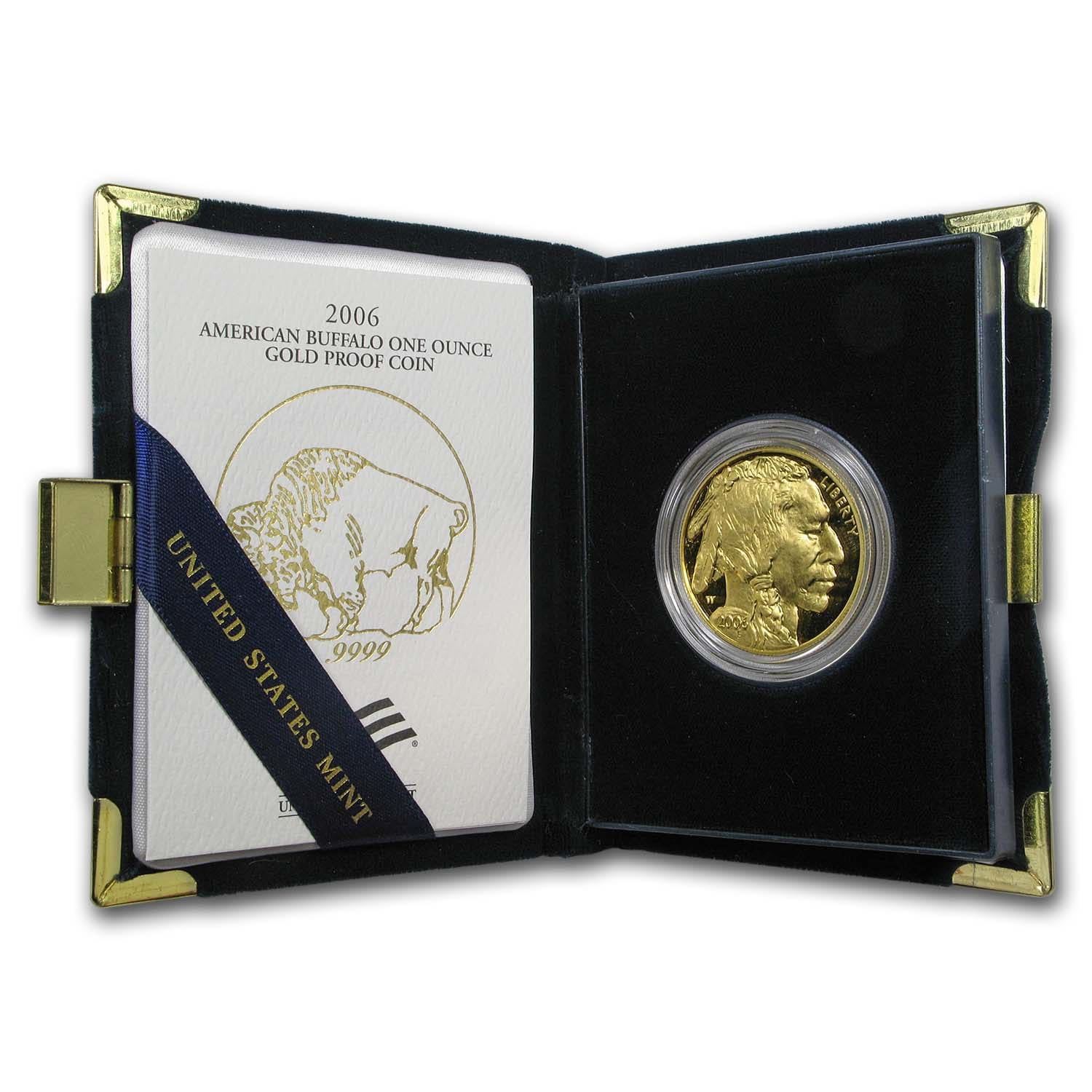 American 1 oz Proof Gold Buffalo Coin, Random Year (w/Box & COA ...