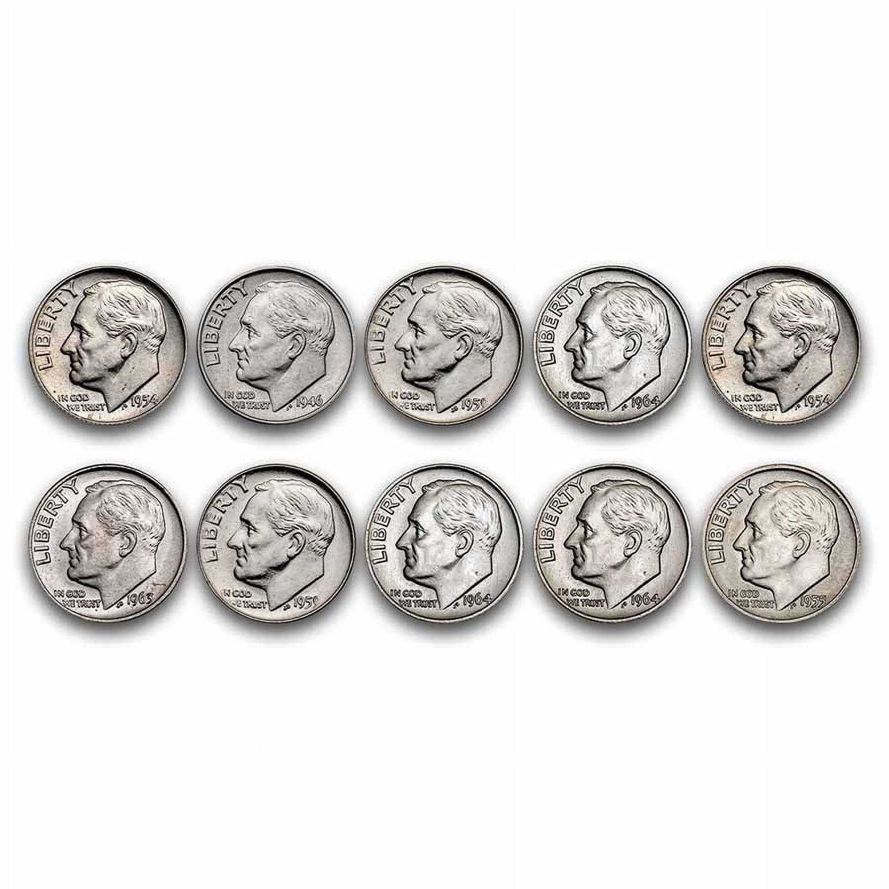 APMEX Brilliant Uncirculated Roosevelt Dimes - $1.00 Face Value 90% Silver Bullion Coins ...