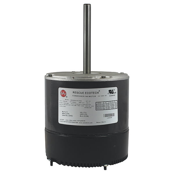 U.S. Motors Condenser Fan Motor,1/3 HP,1 Phase,2.5A 5561EO - Walmart.com
