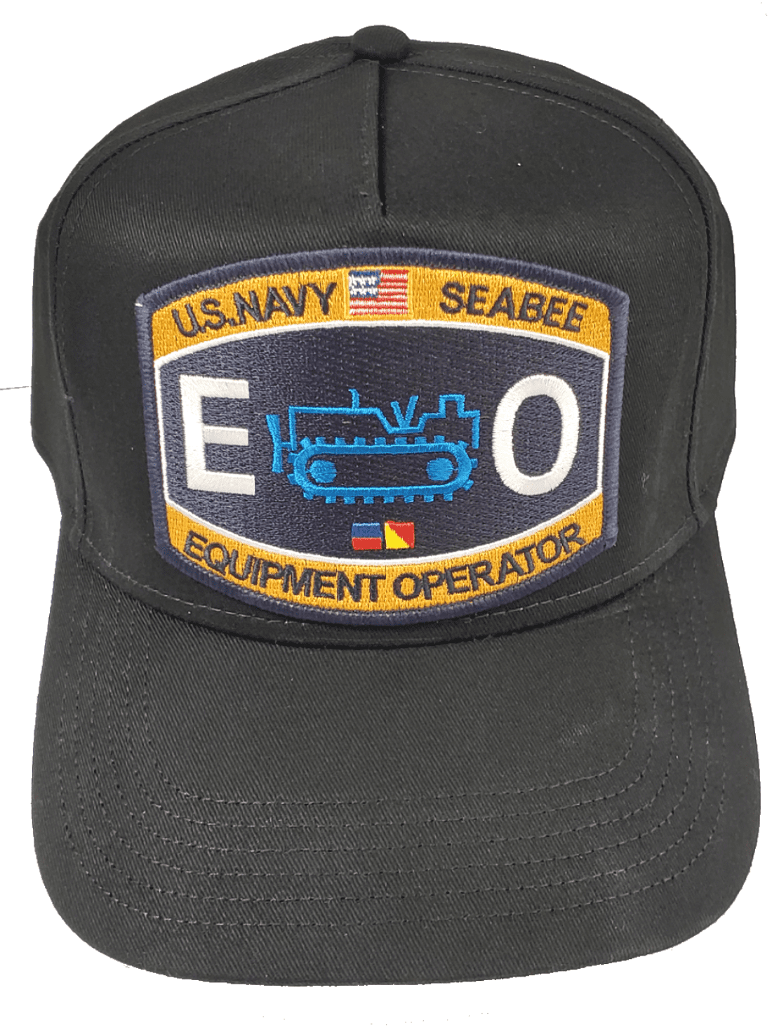 U.S. NAVY SEABEE EQUIPMENT OPERATOR EO HAT - BLACK - Veteran Owned ...