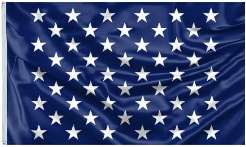 U.S. Naval Jack Flag 3x5 Ft - UV Fade Resistant Double Printed and ...