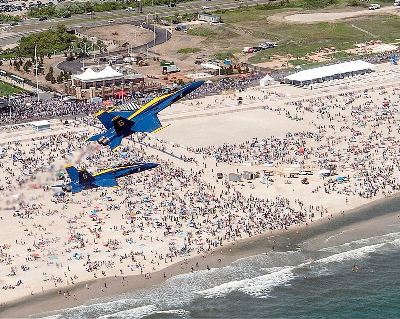 U.S. Navy Blue Angels Bethpage Air Show - 12x18 Inch Laminated Aviation ...