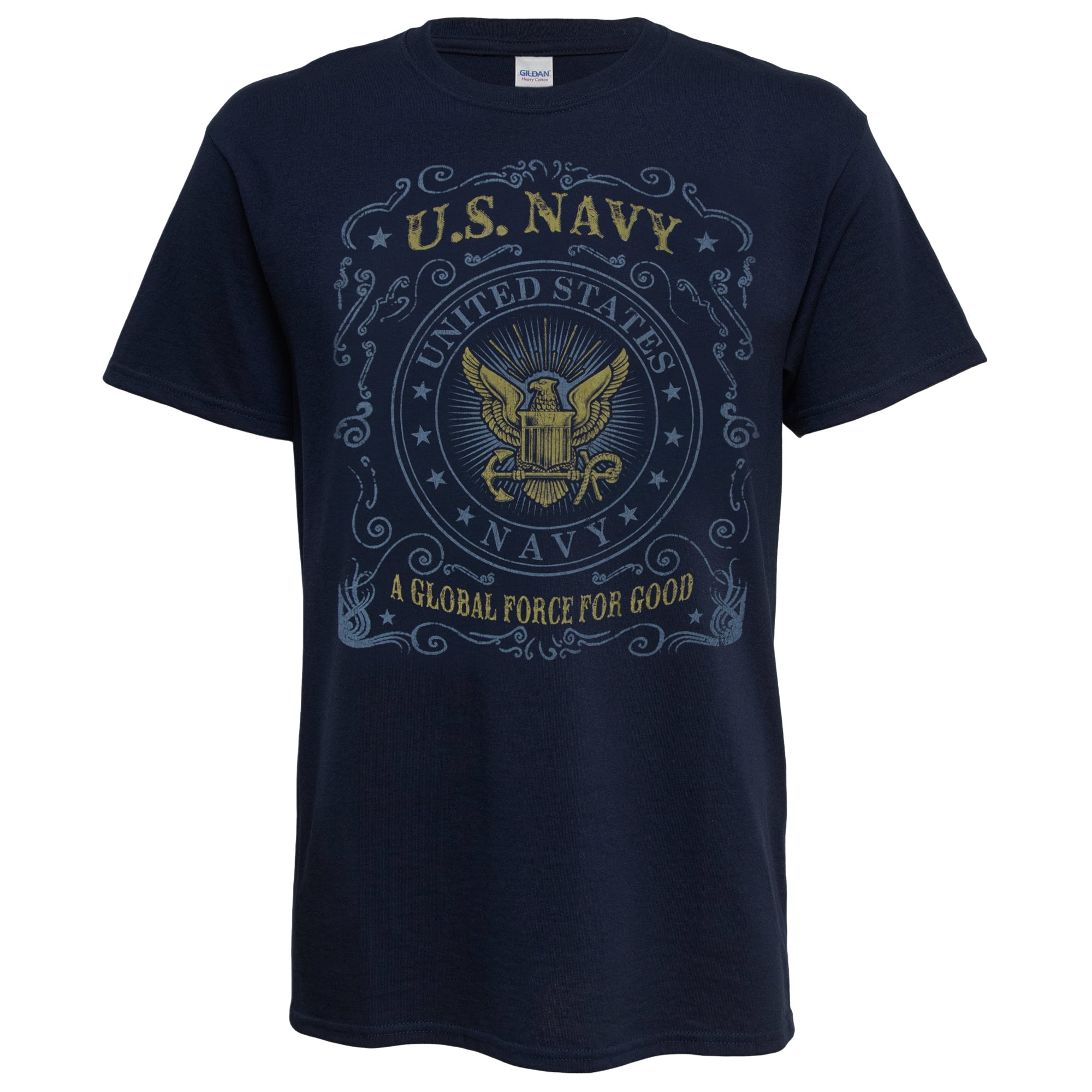 U.S. Navy Emblem "A Global Force For Good" Men's Graphic T-Shirt in ...