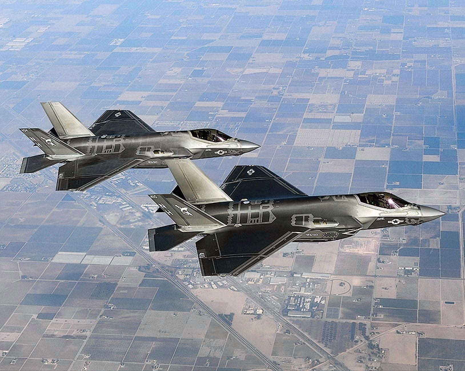 U.S. Navy F-35C Lightning II Argonauts in Flight - 12x18 Inch Laminated ...