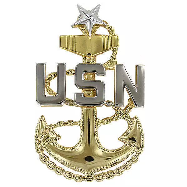 U.S. Navy Genuine Device Cap E8 Senior Chief Petty Officer 1 3/8"H x 3/ ...