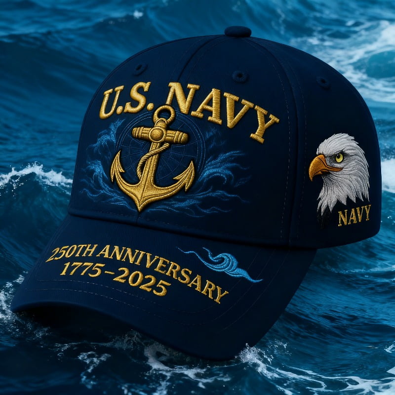 U.S. Navy Hat | 250th Anniversary Commemorative Cap 1775-2025 - Walmart.com