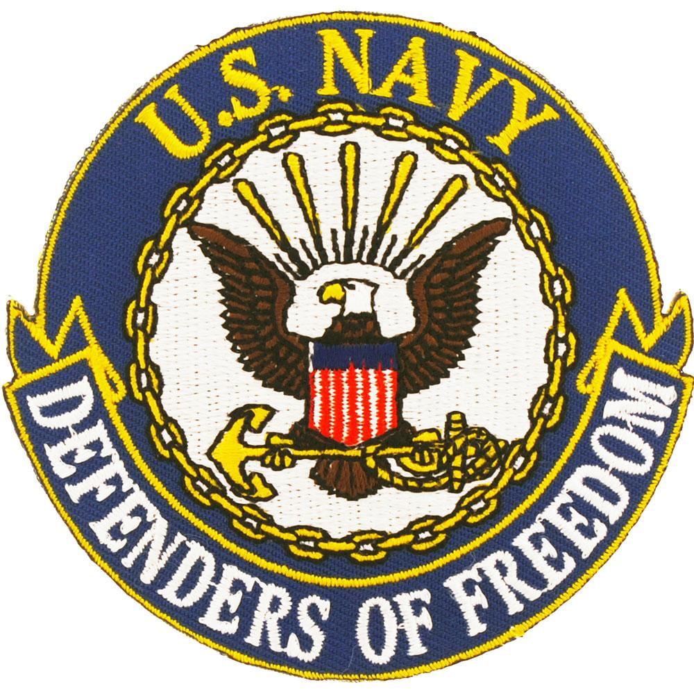 U.S. Navy Logo Patch Black & Yellow 3" - Walmart.com
