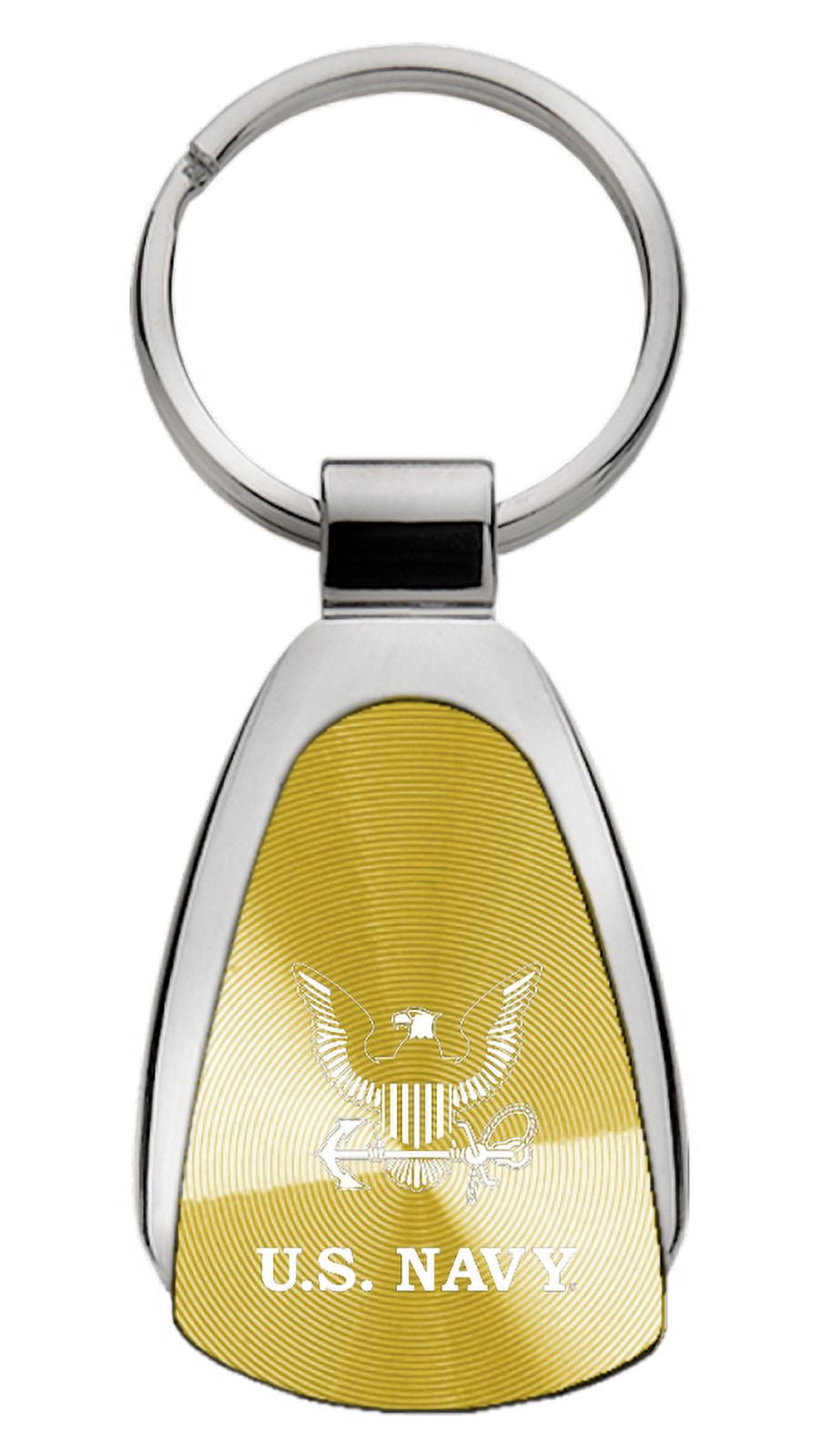 U.S. Navy Logo Teardrop Key Chain (Gold) - Walmart.com