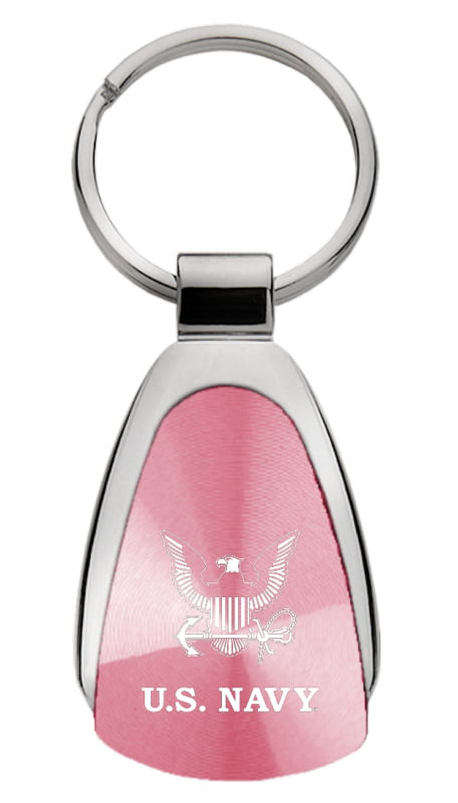 U.S. Navy Logo Teardrop Key Chain (Pink) - Walmart.com