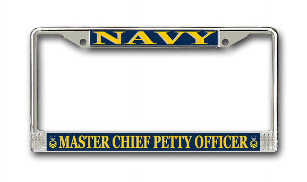 U.S. Navy Master Chief Petty Officer License Plate Frame - Walmart.com