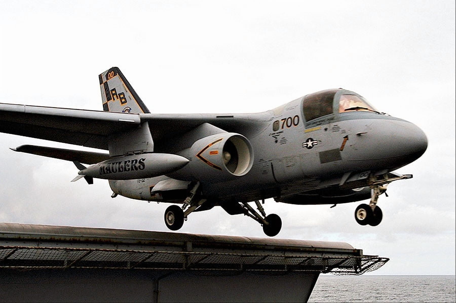 U.S. Navy Maulers S-3B Viking Launch from USS Enterprise - 20x30 Inch Laminated Aviation Poster ...