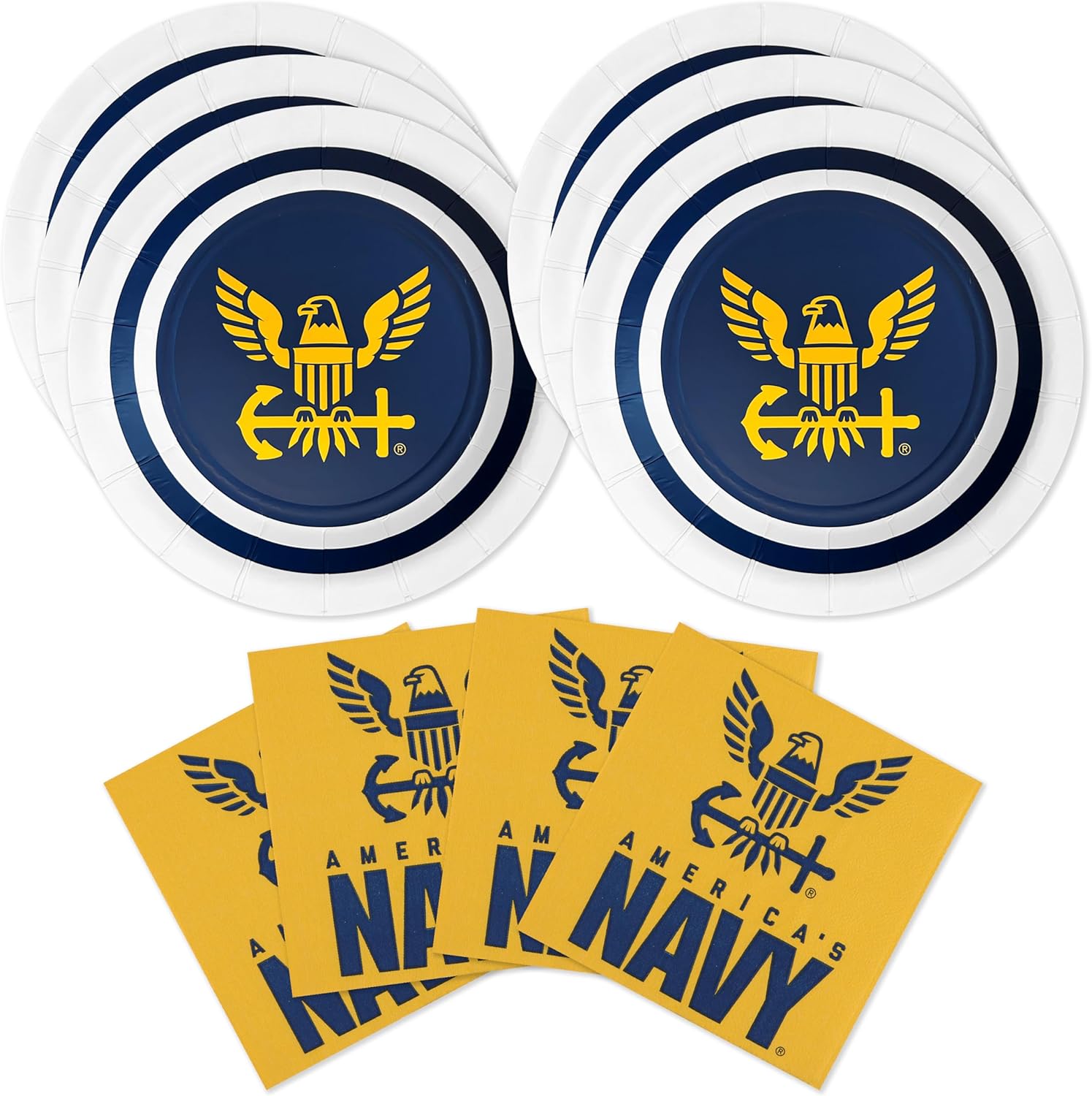 U.S. Navy Party for 16 guests! Includes 16 ea. 7” Dessert Plates and ...