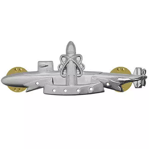 U.S. Navy Submarine Deterrent Patrol Badge SSBN Genuine Regulation Size ...