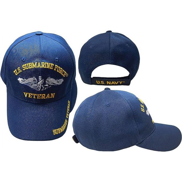 U.S. Navy Submarine Force Veteran Navy Blue Acrylic Adjustable ...