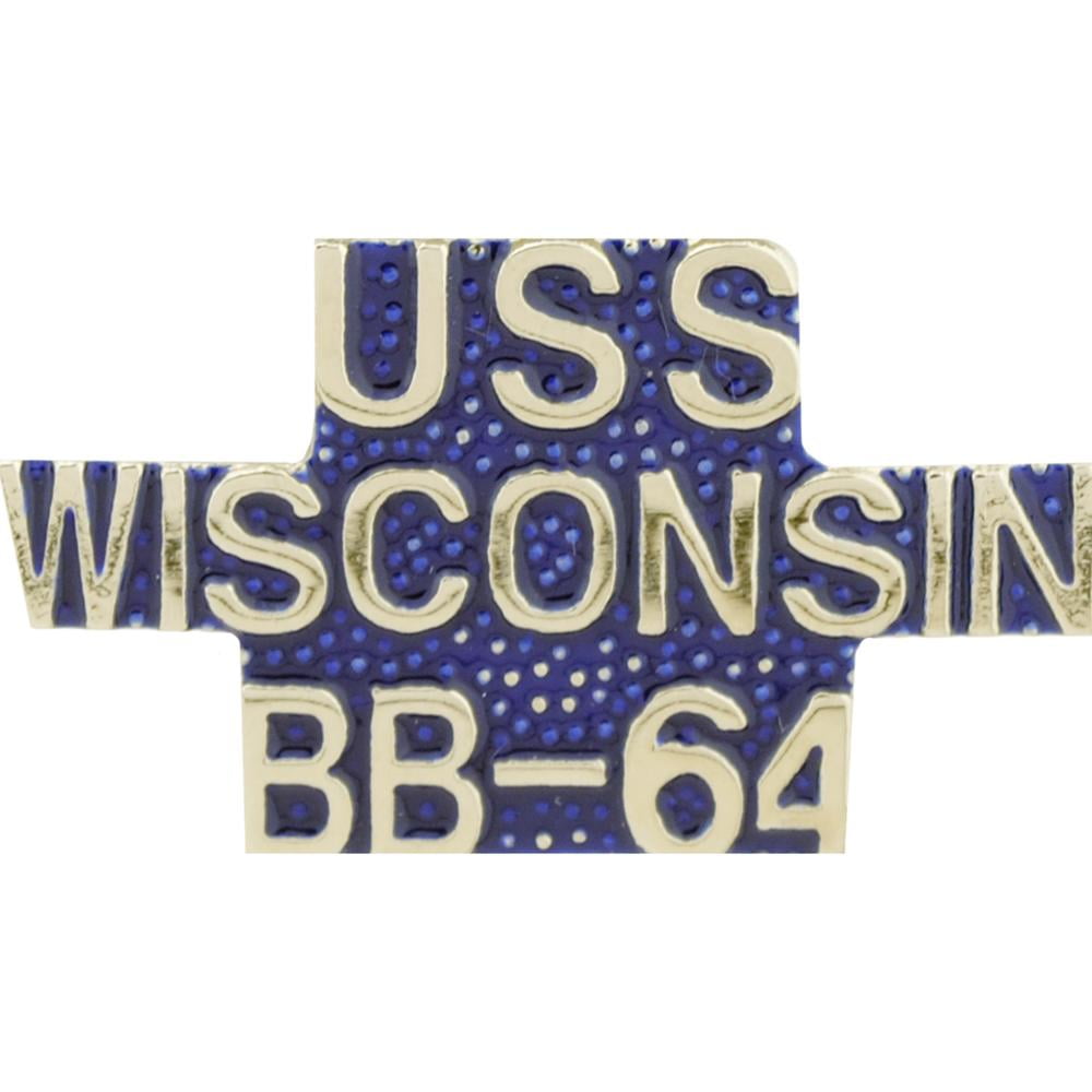 Eagle Emblems P14977 Pin - USS, Wisconsin - Script - 1.25 in. - Walmart.com