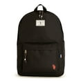 U.S. Polo Assn. Adult 18" Water-Resistant Backpack, Black - Walmart.com