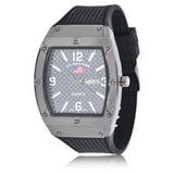 U.S. Polo Assn. Adult Male Analog Watch with Gun Metal Case and Black ...