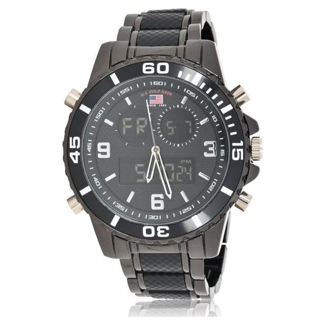 U.S. Polo Assn. Adult Male Watch Analog and Digital in Black (US8866WM ...