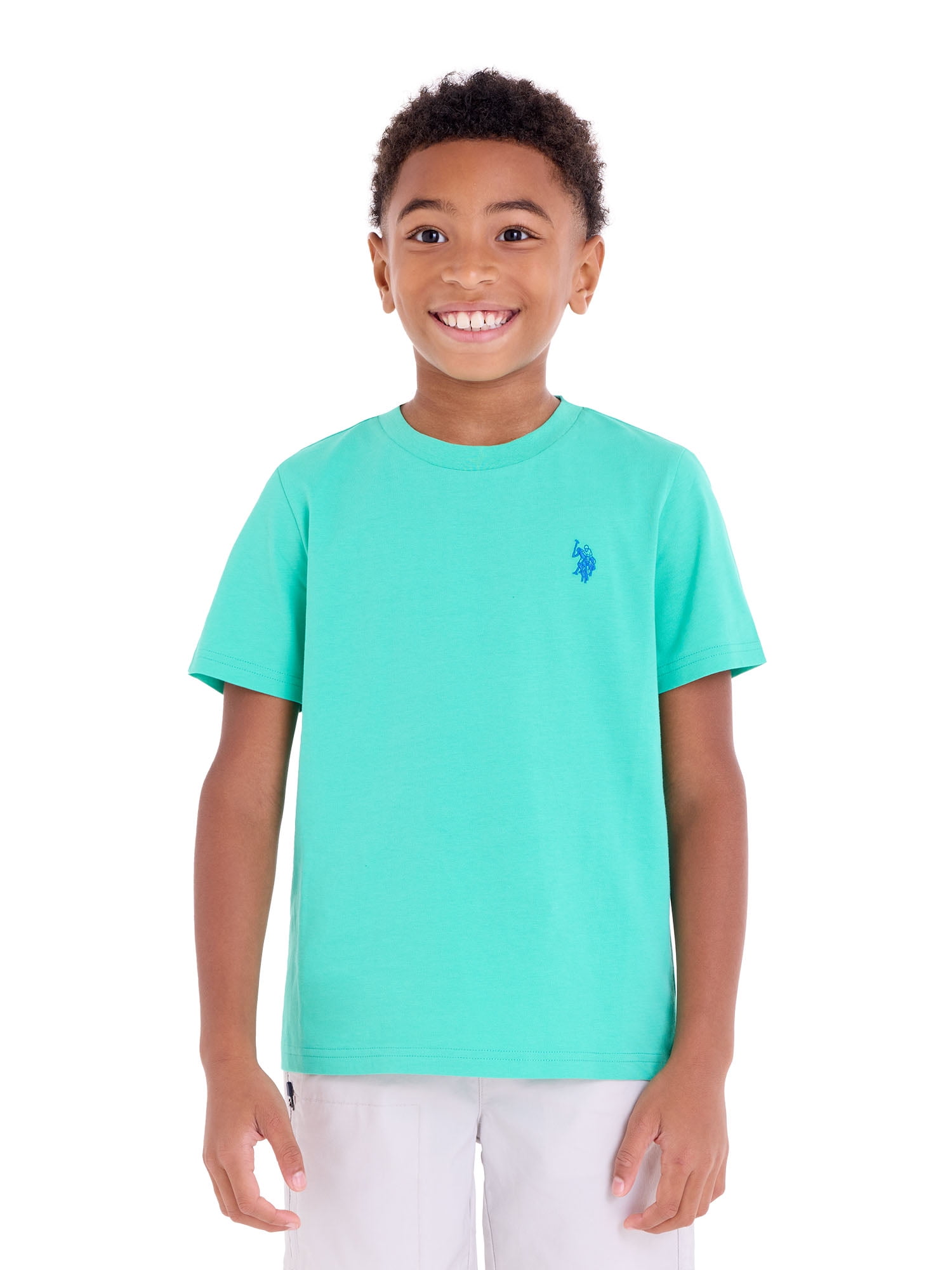 U.S. Polo Assn. Boys Crewneck T-shirt, Sizes 4-18 - Walmart.com
