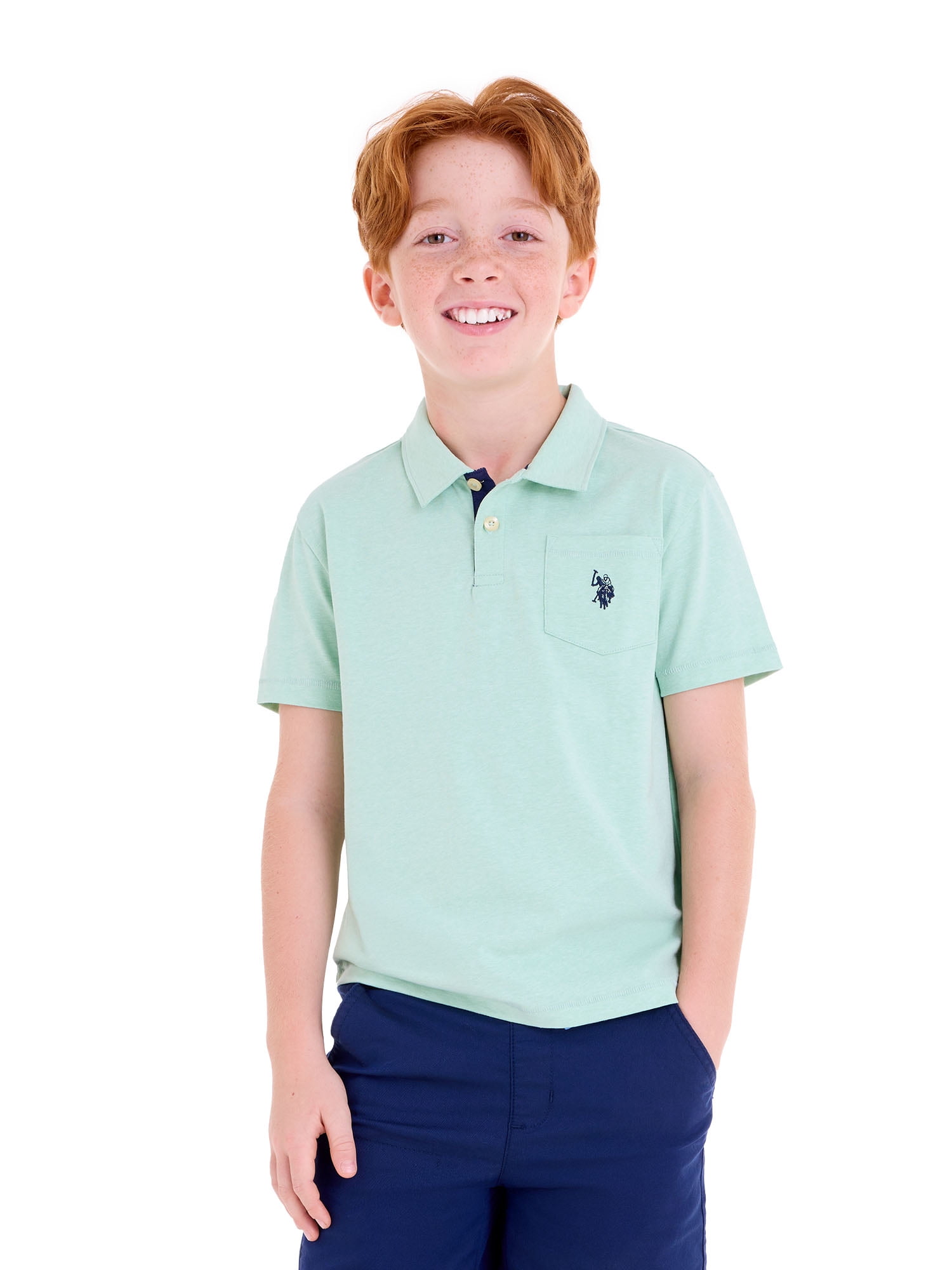 U.S. Polo Assn. Boys Everyday Play Jersey Polo, Sizes 4-18 - Walmart.com