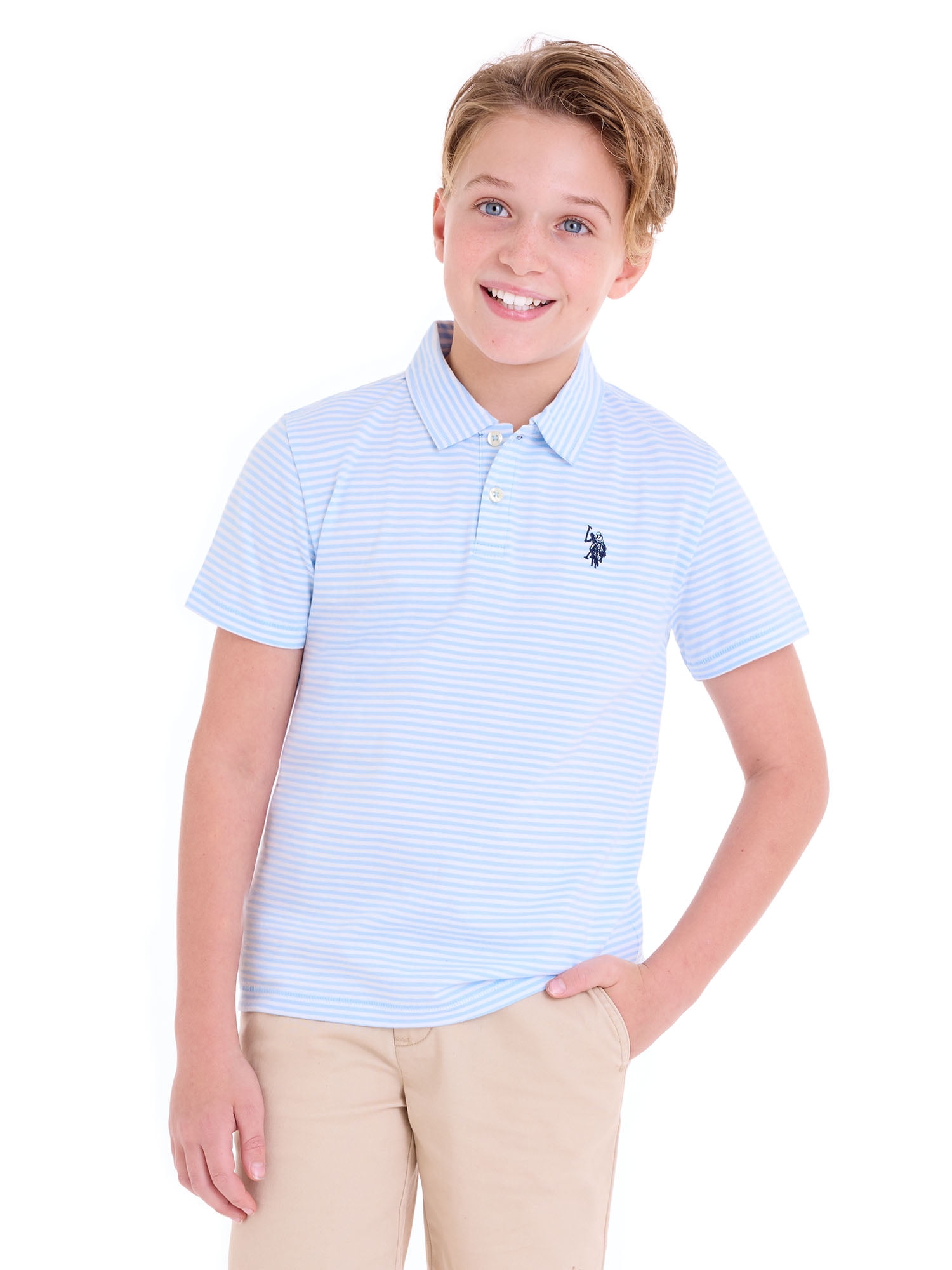 U.S. Polo Assn. Boys Everyday Play Jersey Polo, Sizes 4-18 - Walmart.com