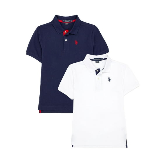 U.S. Polo Assn. Boys Pique Polo Shirt, Sizes 4-18 - Walmart.com