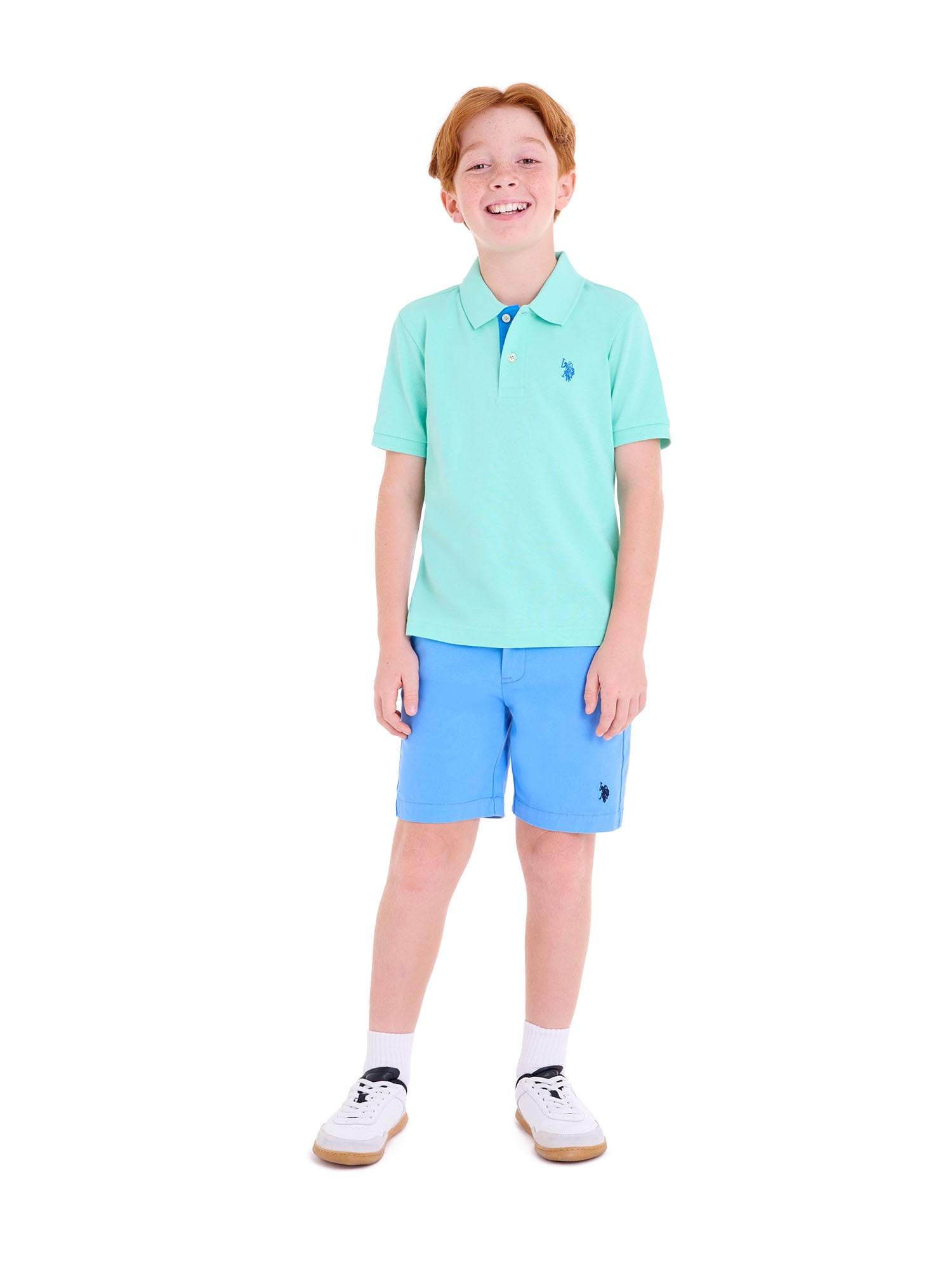 U.S. Polo Assn. Boys Pique Polo Shirt, Sizes 4-18 - Walmart.com