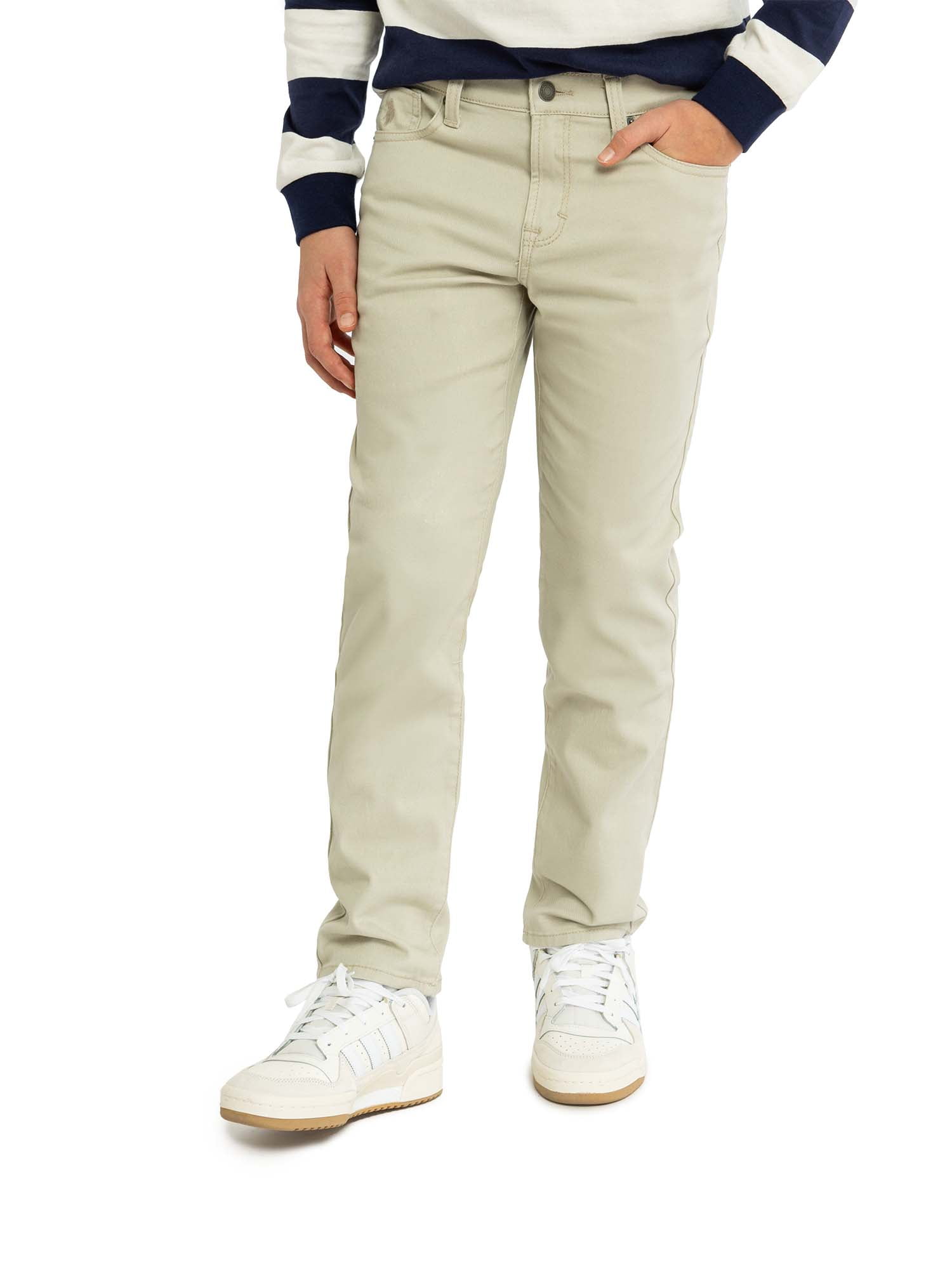 U.S. Polo Assn. Boys Stretch Twill 5-Pocket Straight Fit Pant, Sizes 4 ...