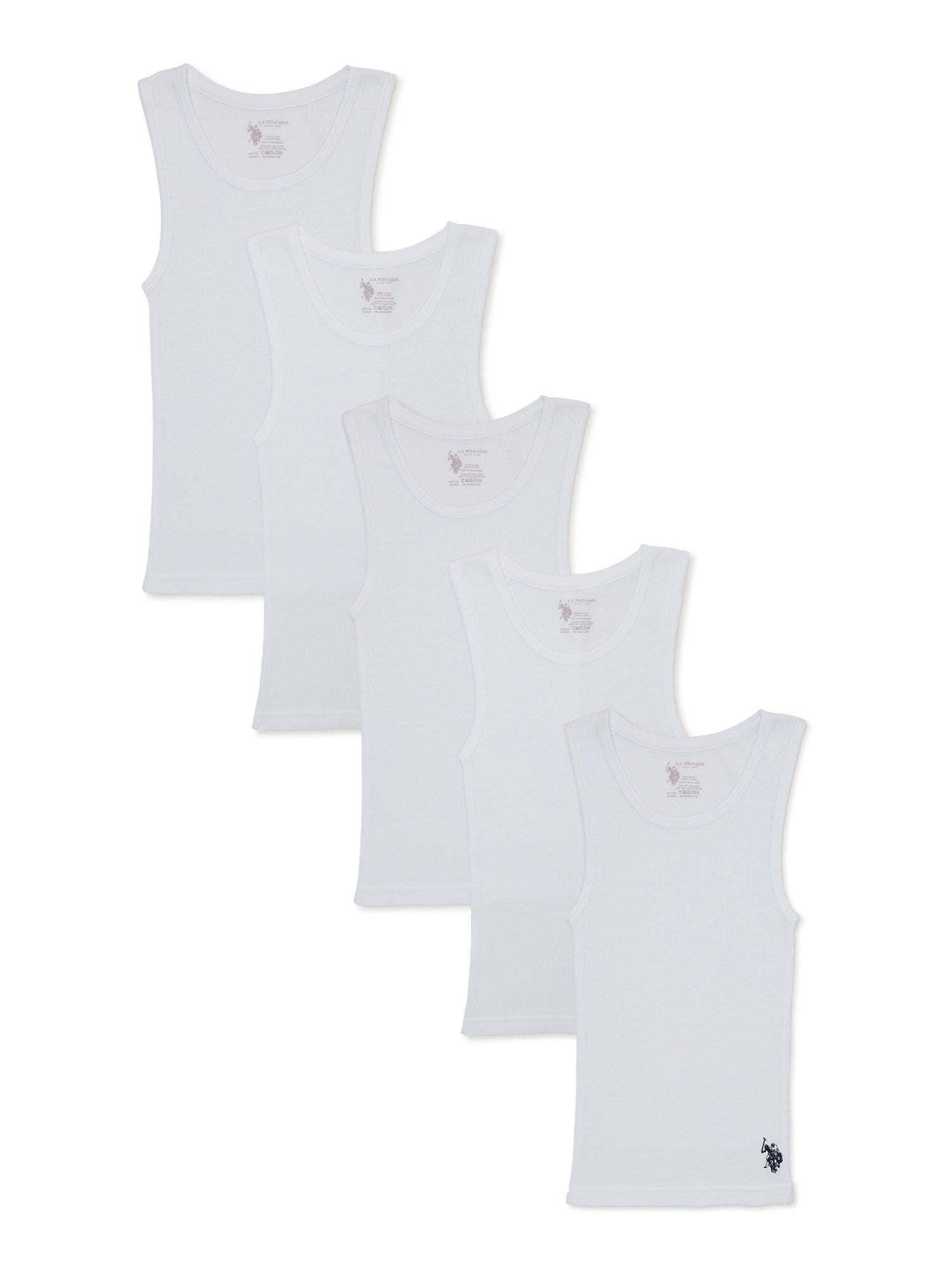 U.S. Polo Assn. Boys Slim Fit Cotton Tank Tops - Walmart.com