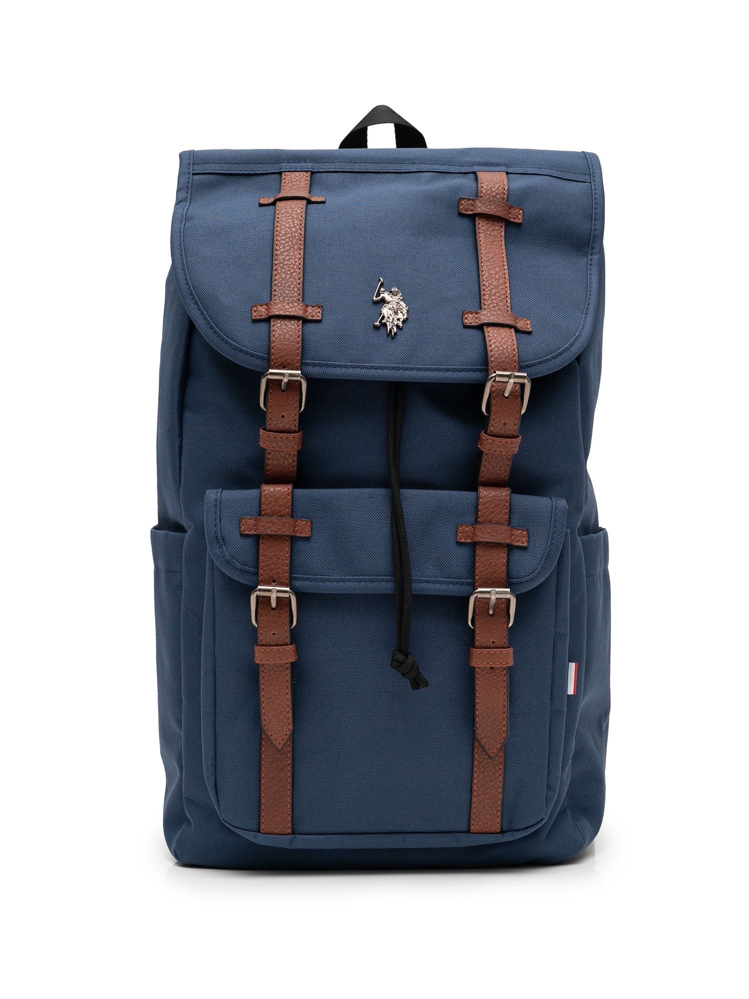 U.S. Polo Assn. Unisex Top Loader Flap Backpack, Navy - Walmart.com