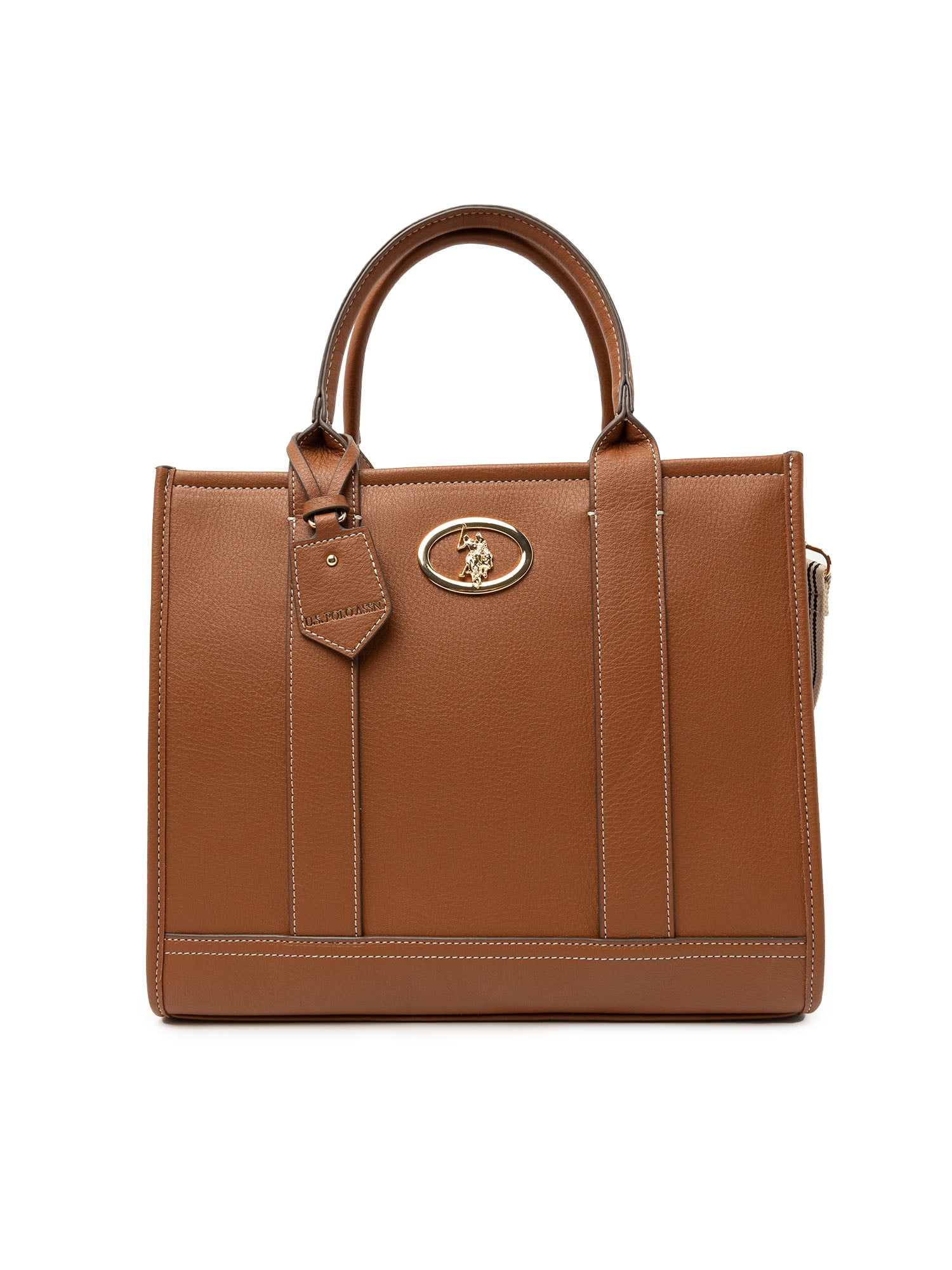 U.S. Polo Assn. Women's Heritage Tote Bag, Cognac Brown - Walmart.com