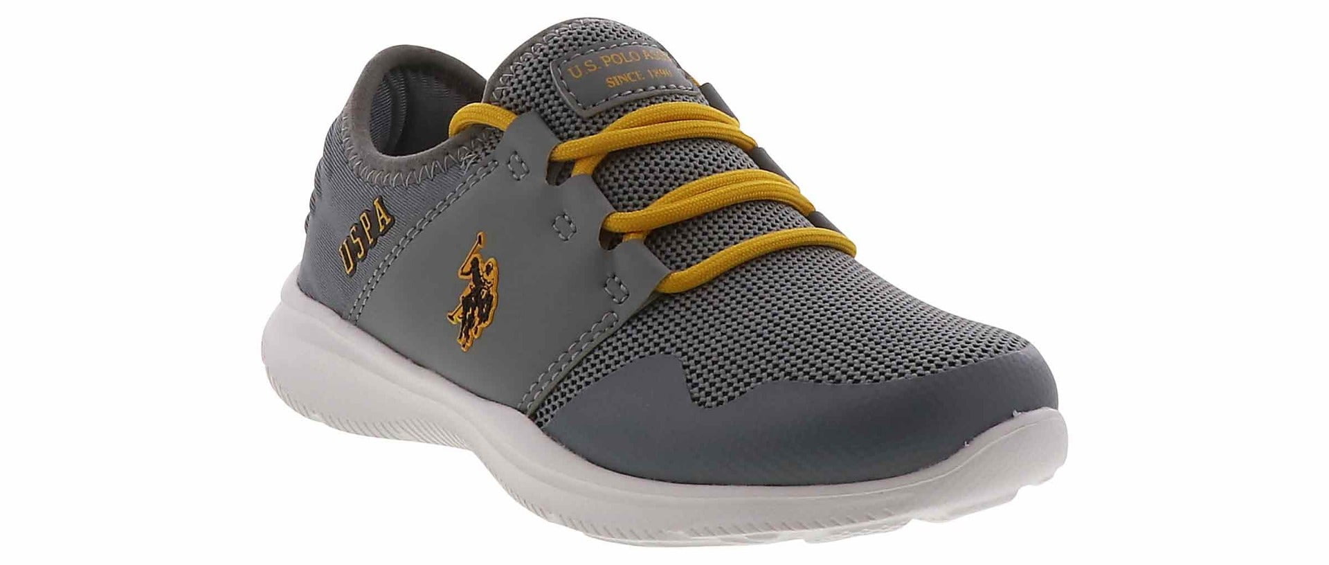 U.S. Polo Assn. Inlet Youth Boys' (11-3) Athletic Shoe Grey - Walmart.com