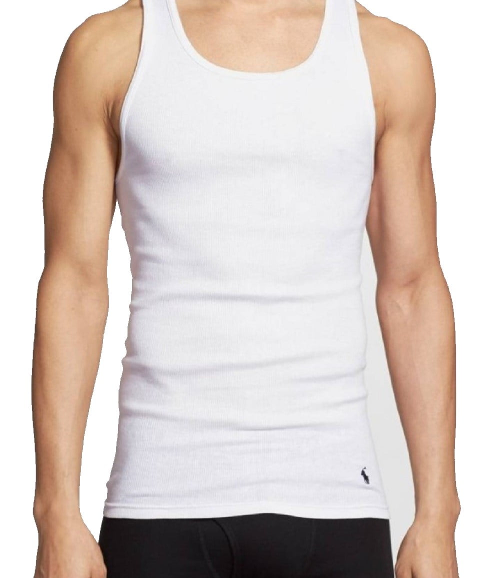 U.S Polo Assn. Men's Sleeveless 3 Pack 100% Cotton Ribbed Tank Tops ...