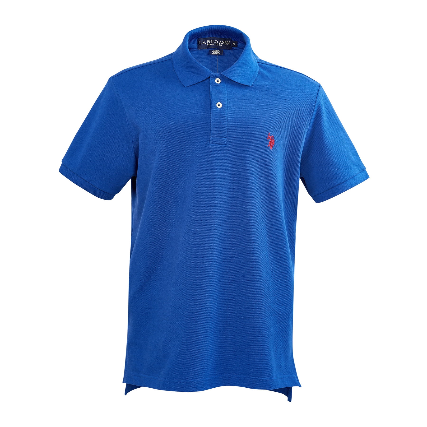 U.S. Polo Assn. Men's Classic Polo Shirt, Blue Raft/Red, S - Walmart.com